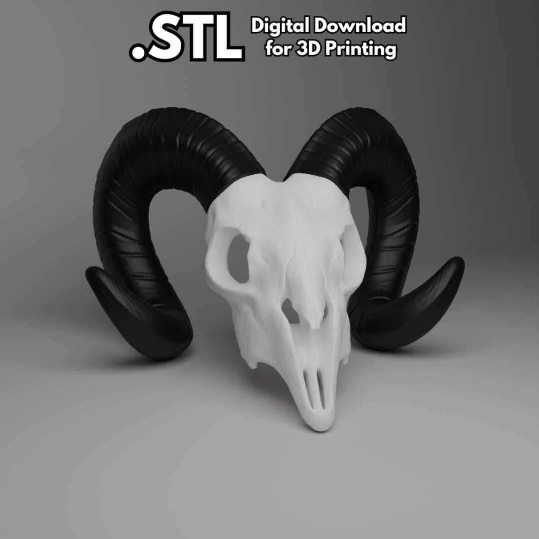 Ram Skull (STL FILES) - Etsy