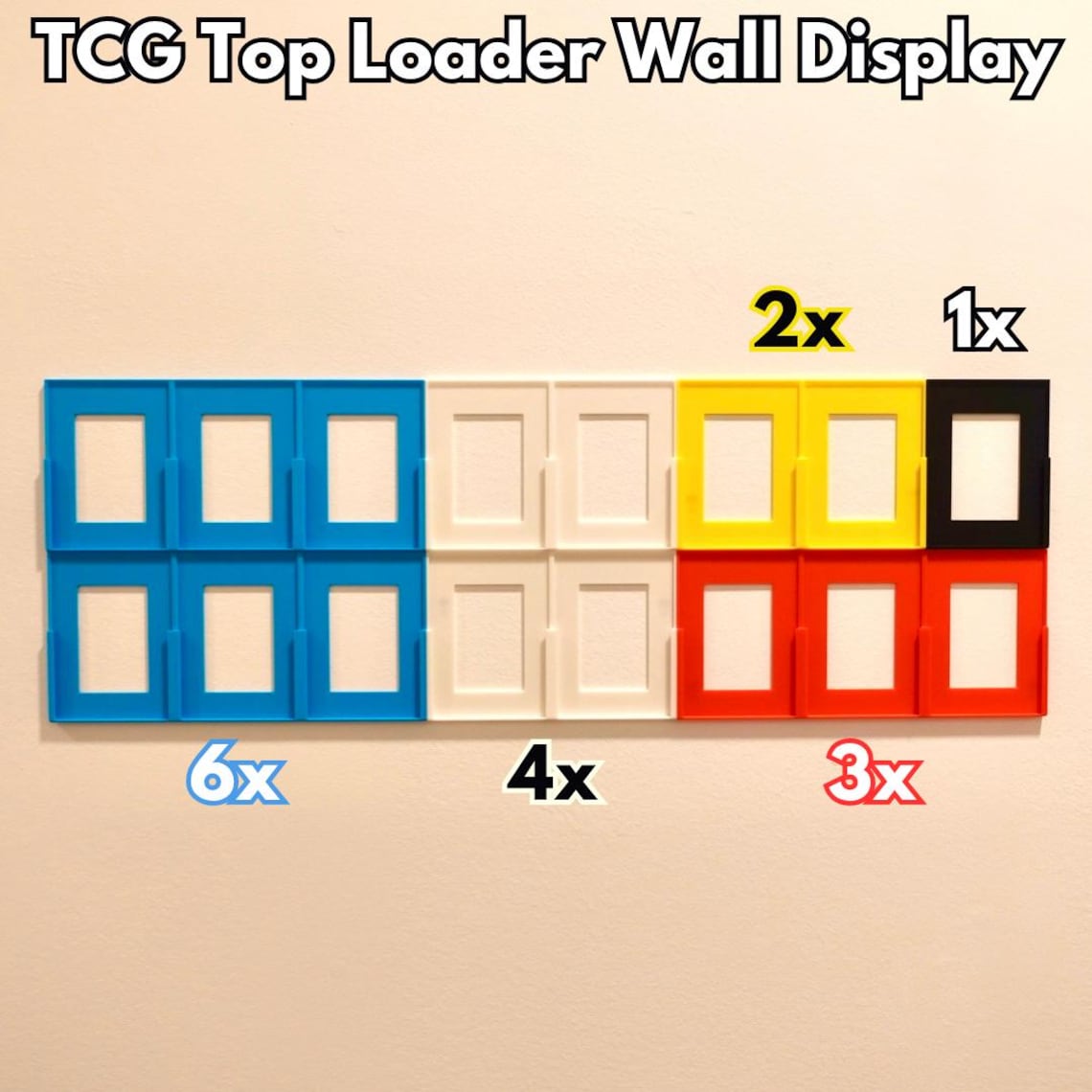 Top Loader Wall Displays for Trading Cards – TCG Card Wall Mount for ...