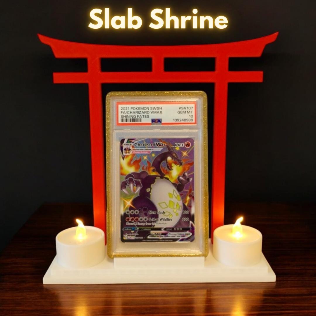 Slab Shrine Graded Card Display Stand | PSA BGS TAG Slab Holder ...