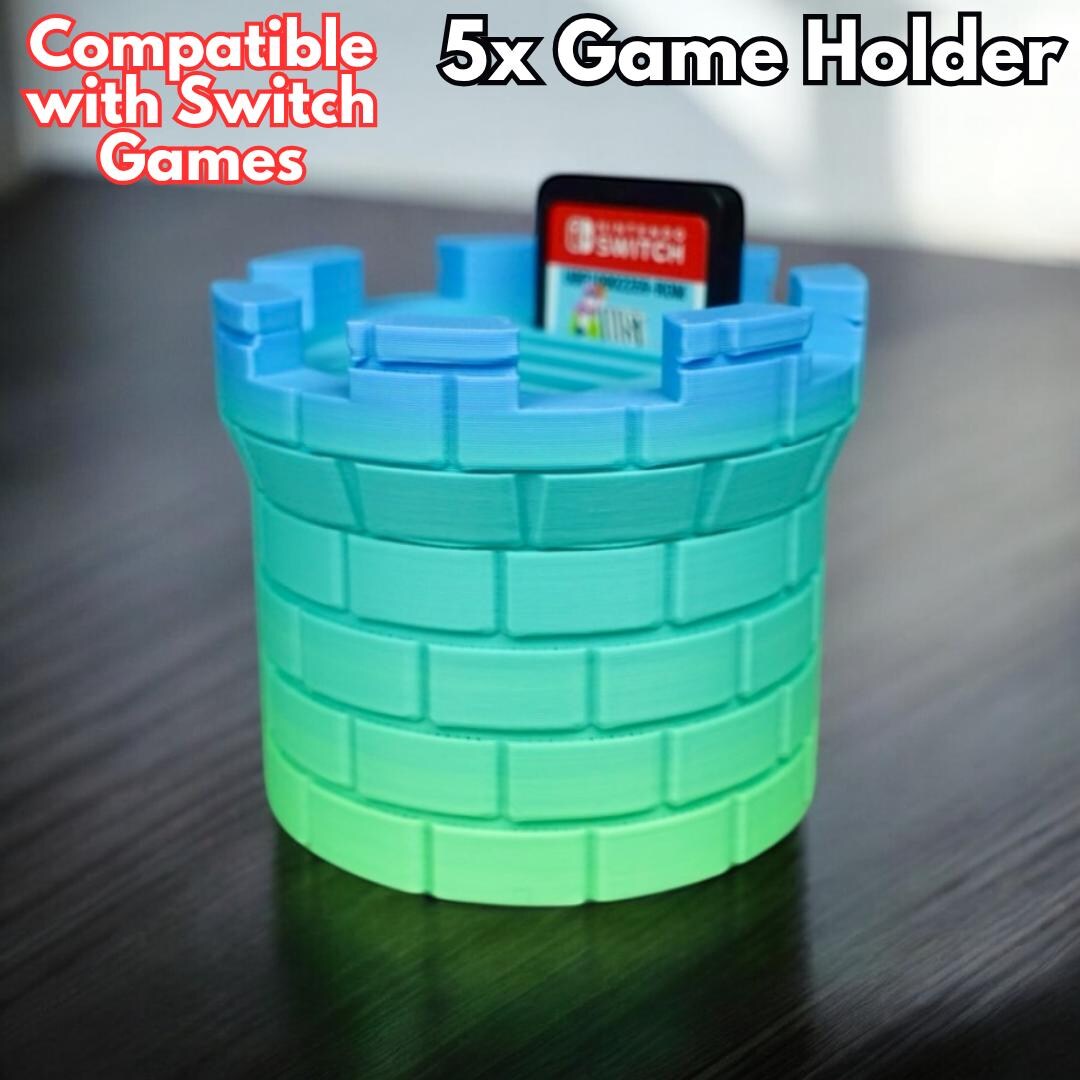 Noodle Bowl Switch Game Holder – 3D Printed Organizer for 5 Game ...