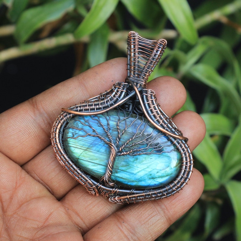 Wrapped Pendant - Etsy