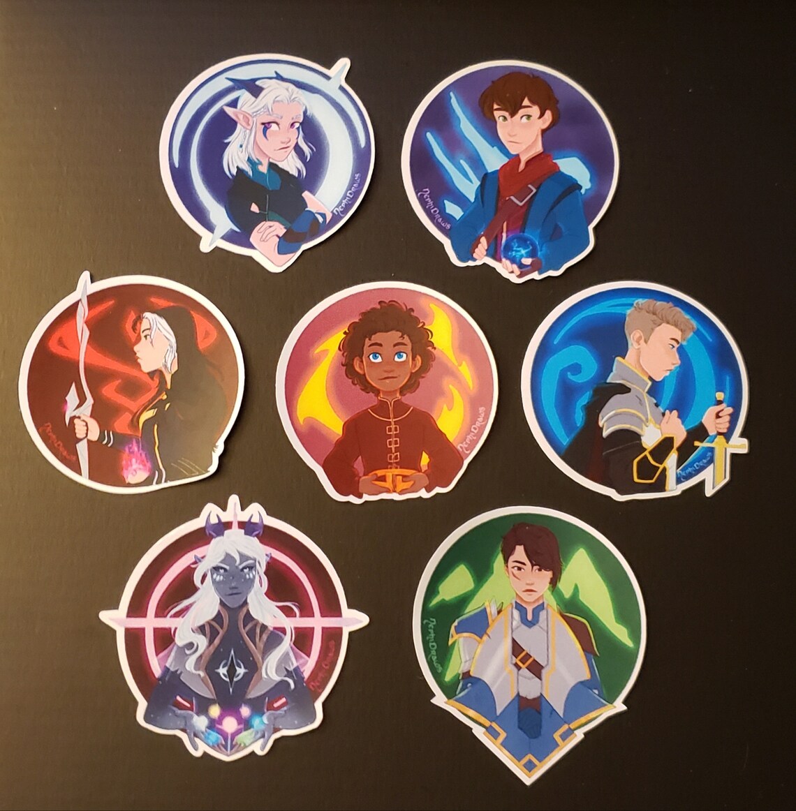 Dragon Prince Character Stickers - Etsy