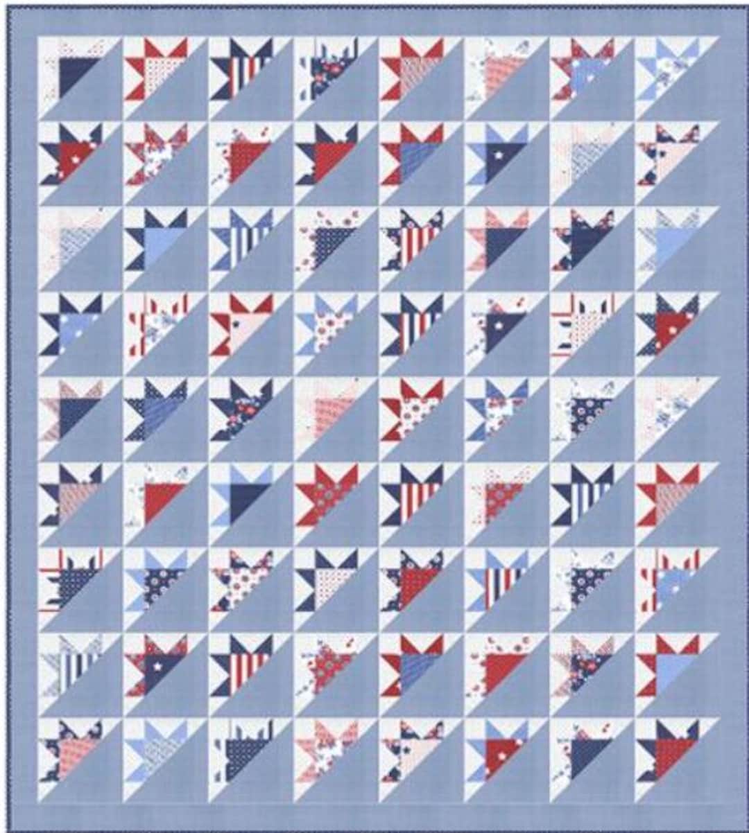 Moda Fabric Star Spangled Quilt Kit by April Rosenthal of Prairie Grass ...