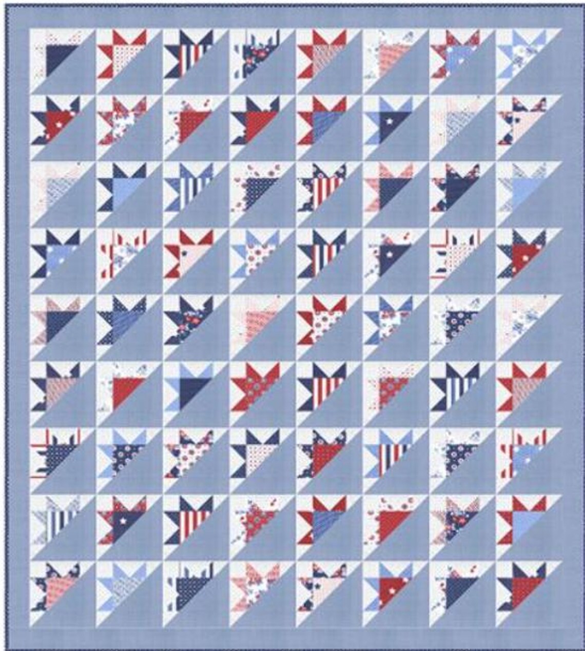 Moda Fabric Star Spangled Quilt Kit by April Rosenthal of Prairie Grass ...