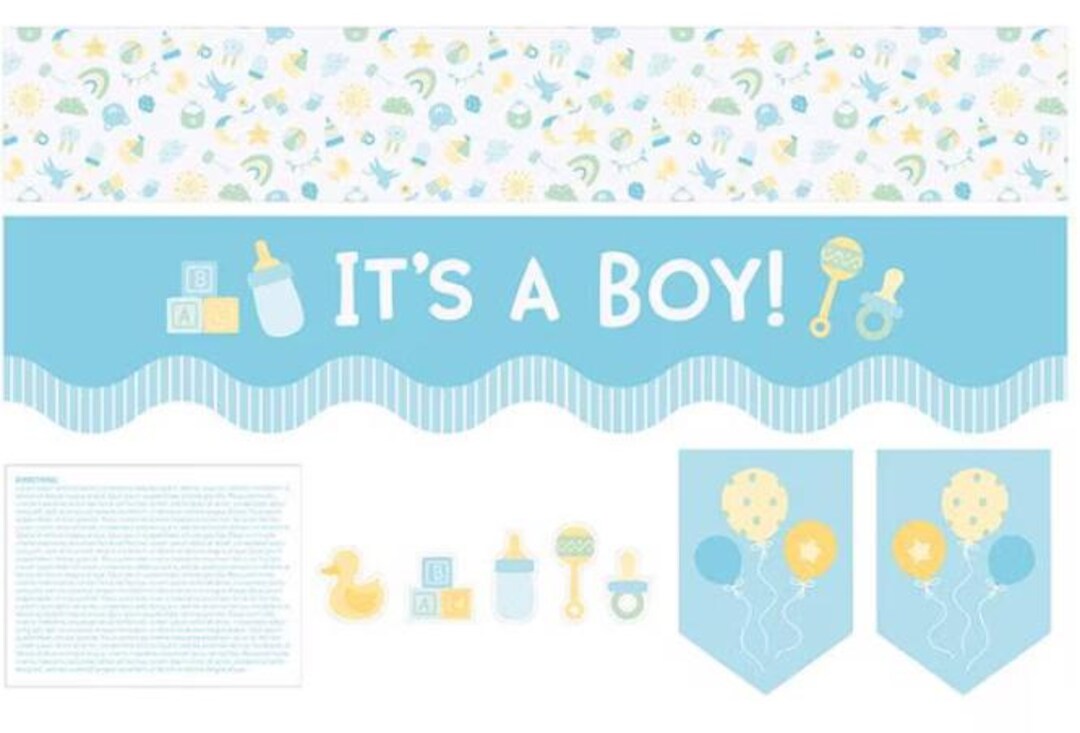 Riley Blake Designs Mantel Runner of the Month Boy Panel HD15525 - Etsy