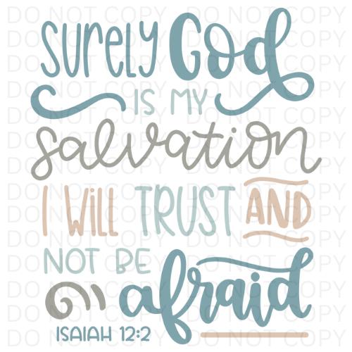 Isaiah 12:2 | PNG Design | Trendy PNG | Digital Files | Instant ...