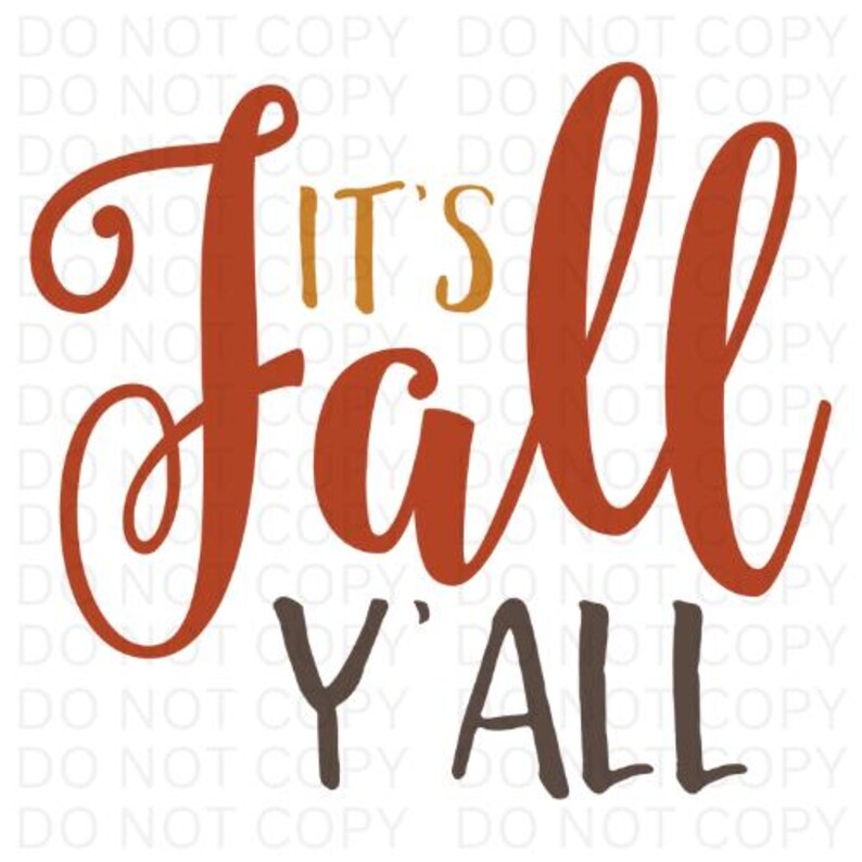 It's Fall Y'all | PNG Design | Trendy PNG | Digital Files | Instant ...