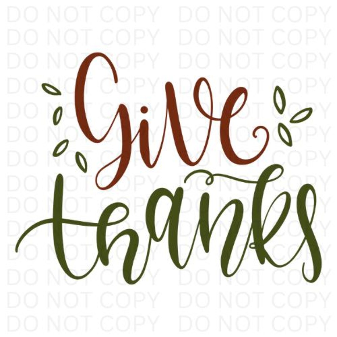 Give Thanks| PNG Design | Trendy PNG | Digital Files | Instant Download ...