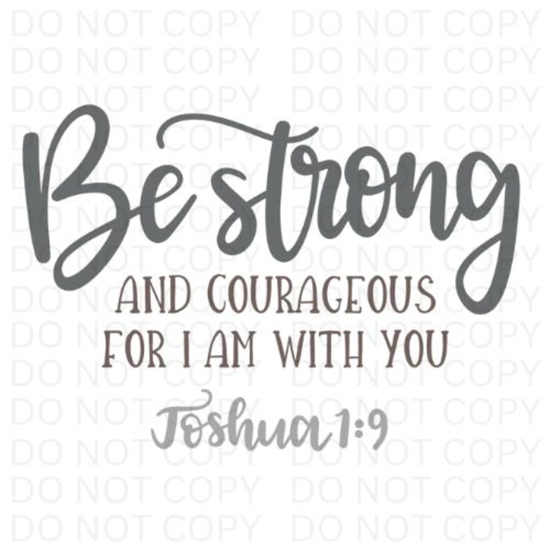 Joshua 1:9 | PNG Design | Trendy PNG | Digital Files | Instant Download ...