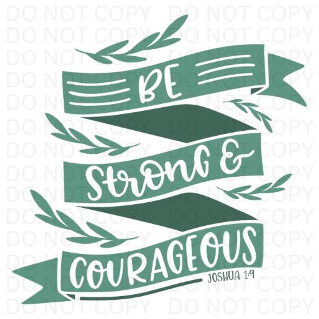 Joshua 1:9 | PNG Design | Trendy PNG | Digital Files | Instant Download ...