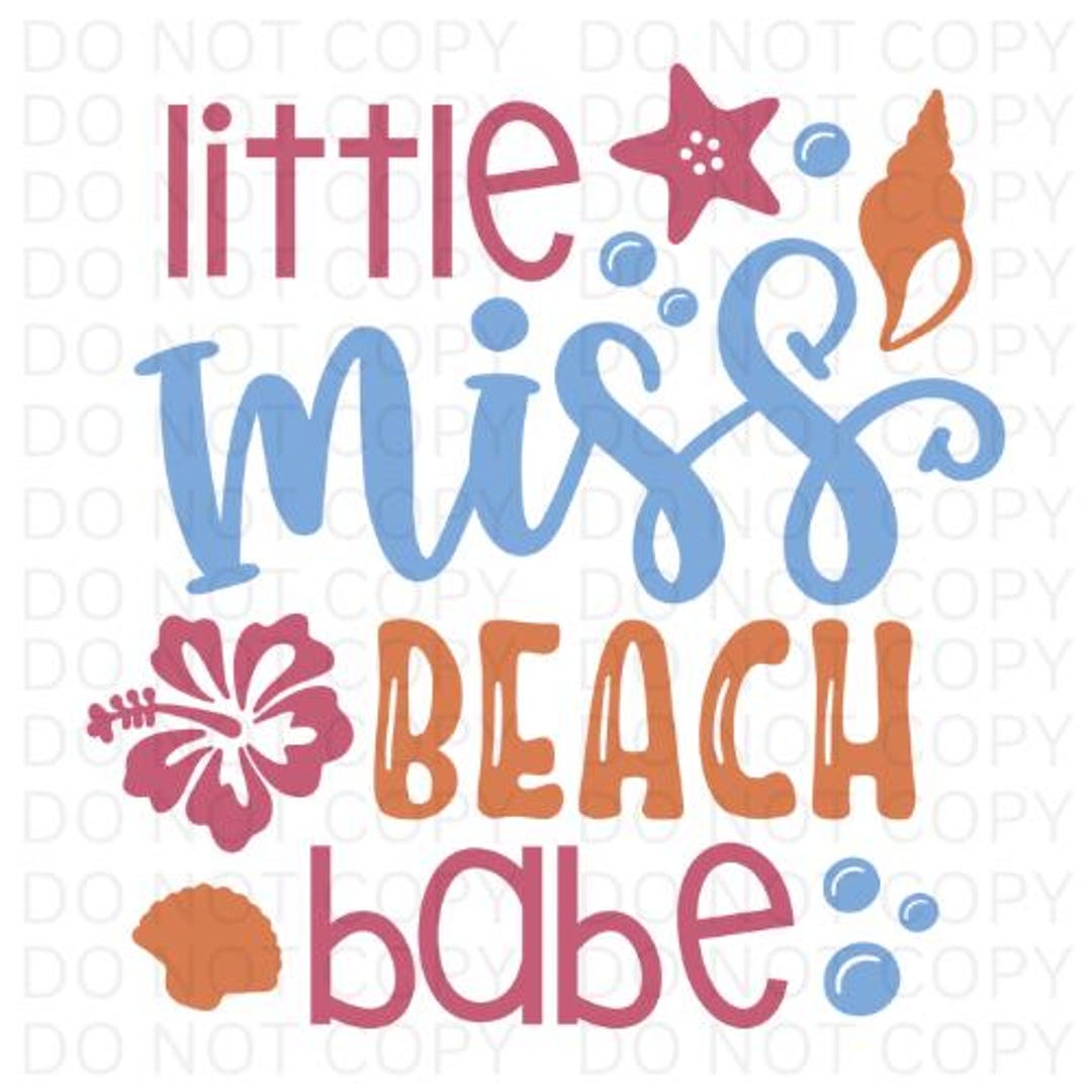 Little Miss Beach Babe | PNG Design | Trendy PNG | Digital Files ...