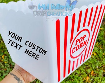 Personalized Popcorn Bucket - Etsy