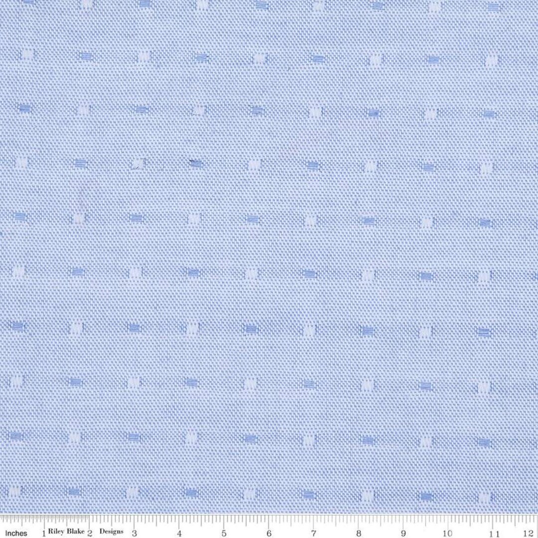 Chambray Dot Blue Print by Riley Blake Designs by Half Yard - Etsy