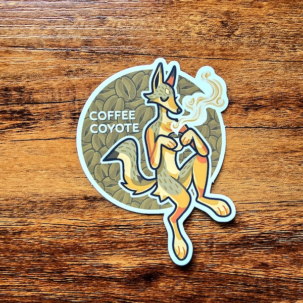 Furry Coffee Stickers - Etsy
