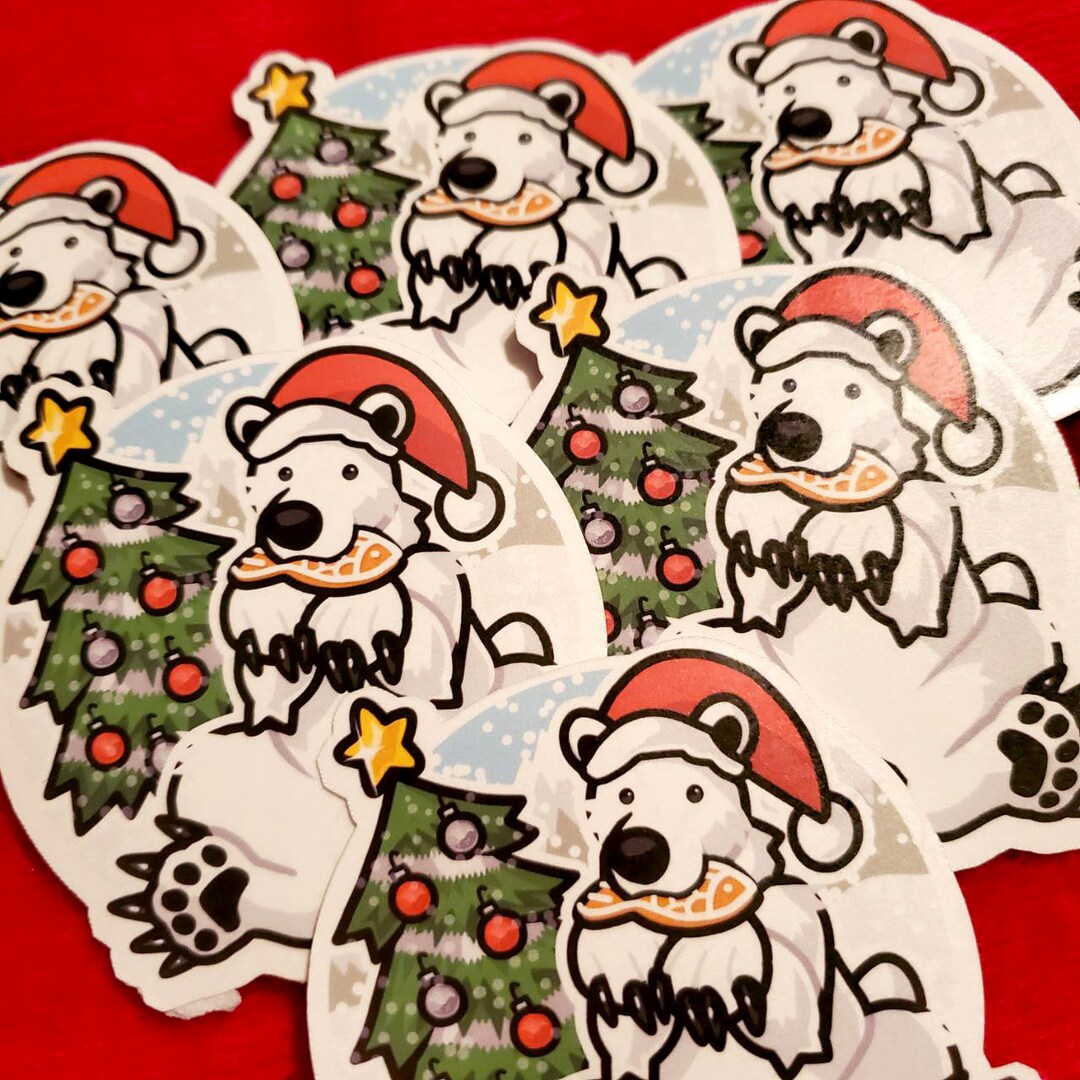 Polar Bear Holiday Stickers (SALE! RETIRING DESIGN!) - Etsy