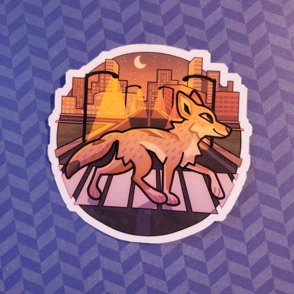 Furry Coyote Sticker - Etsy