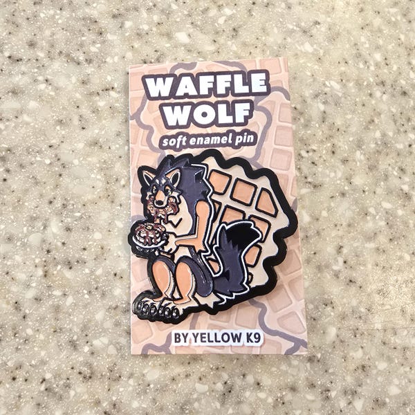 Waffle Enamel Pin - Etsy