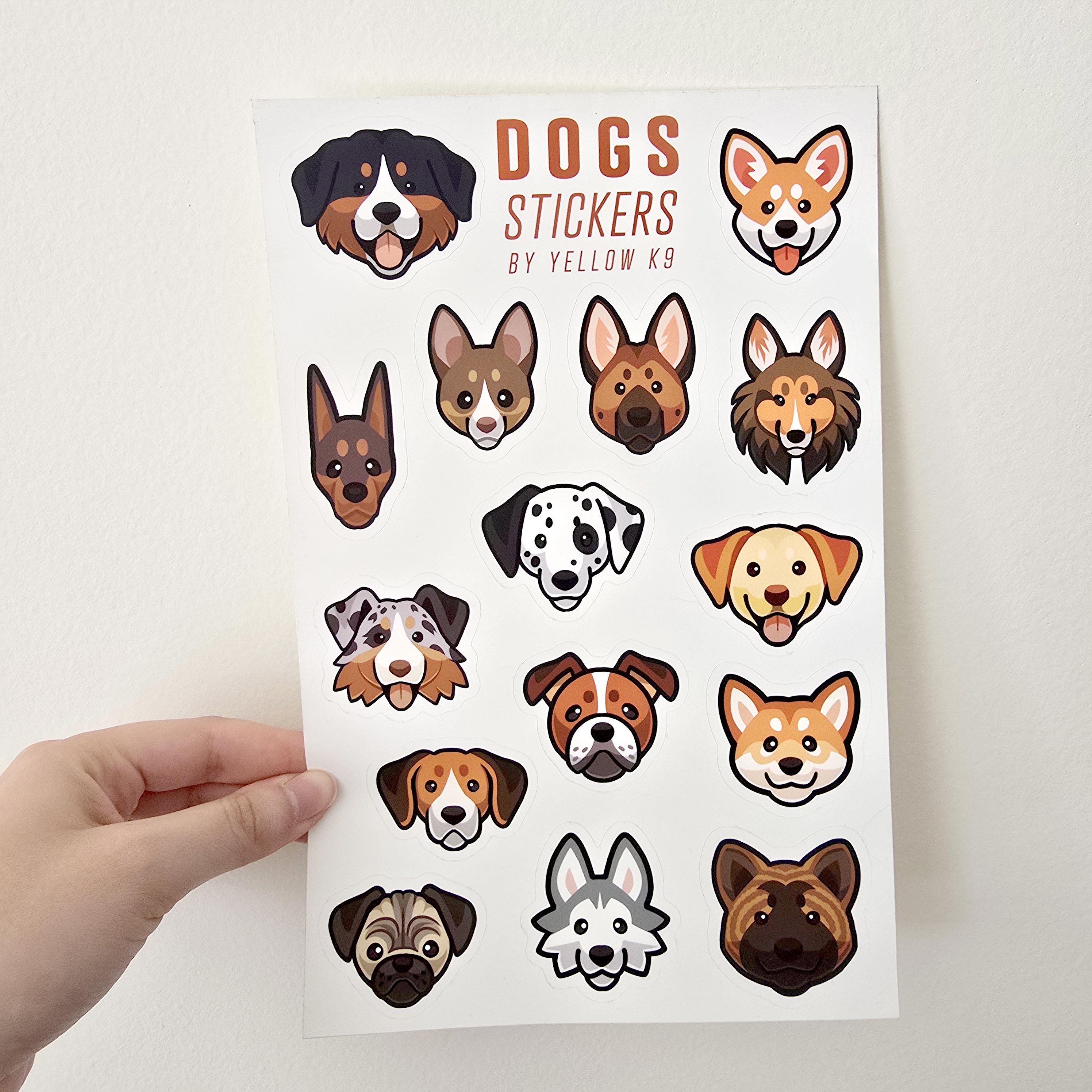 Dogs Sticker Sheet - Etsy