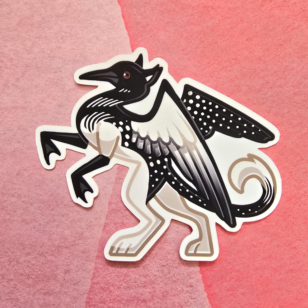 Loon Gryphon Stickers (weatherproof Vinyl) - Etsy