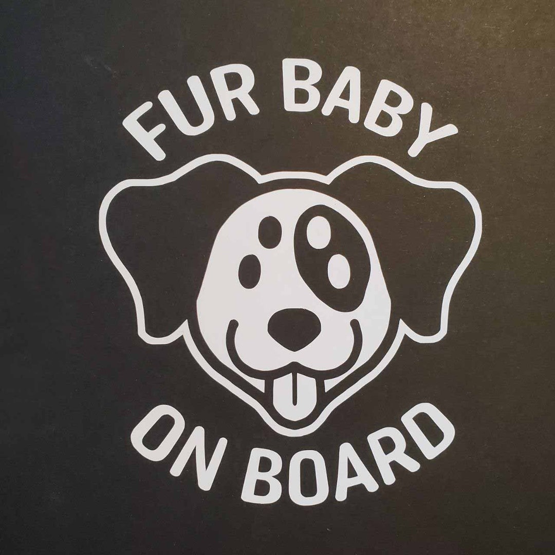 Fur Baby on Board Decal - Etsy