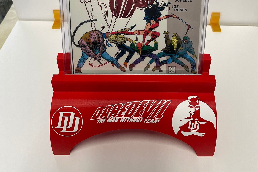 Daredevil Comic Book Stand 3D Printed red PLA - Etsy