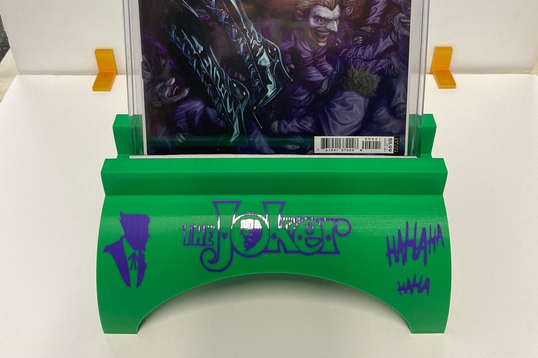 The Joker Comic Book Stand 3D Printed green PLA - Etsy