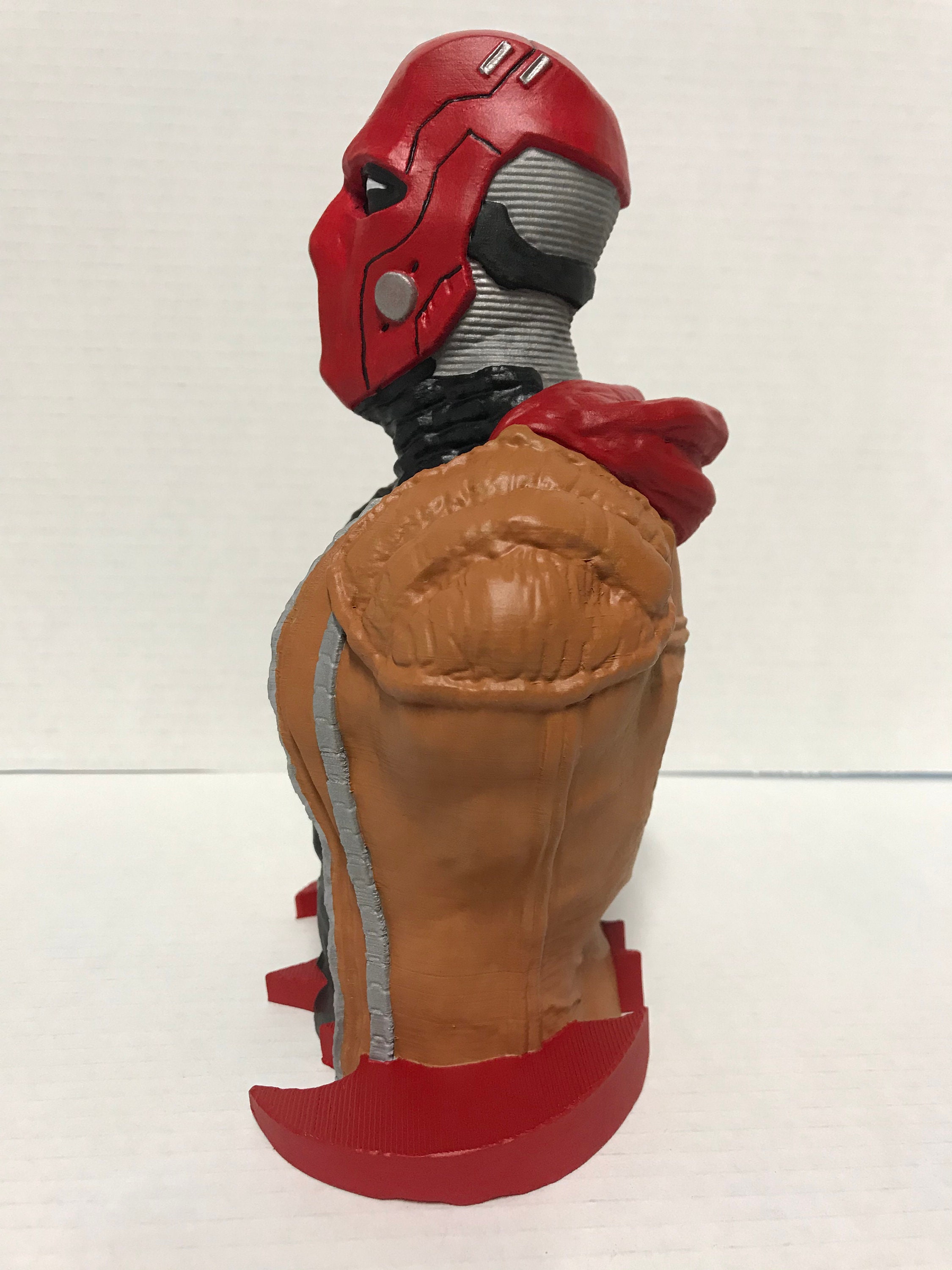 Red Hood Bust DC 9 Tall Hand Painted 3D Printed - Etsy