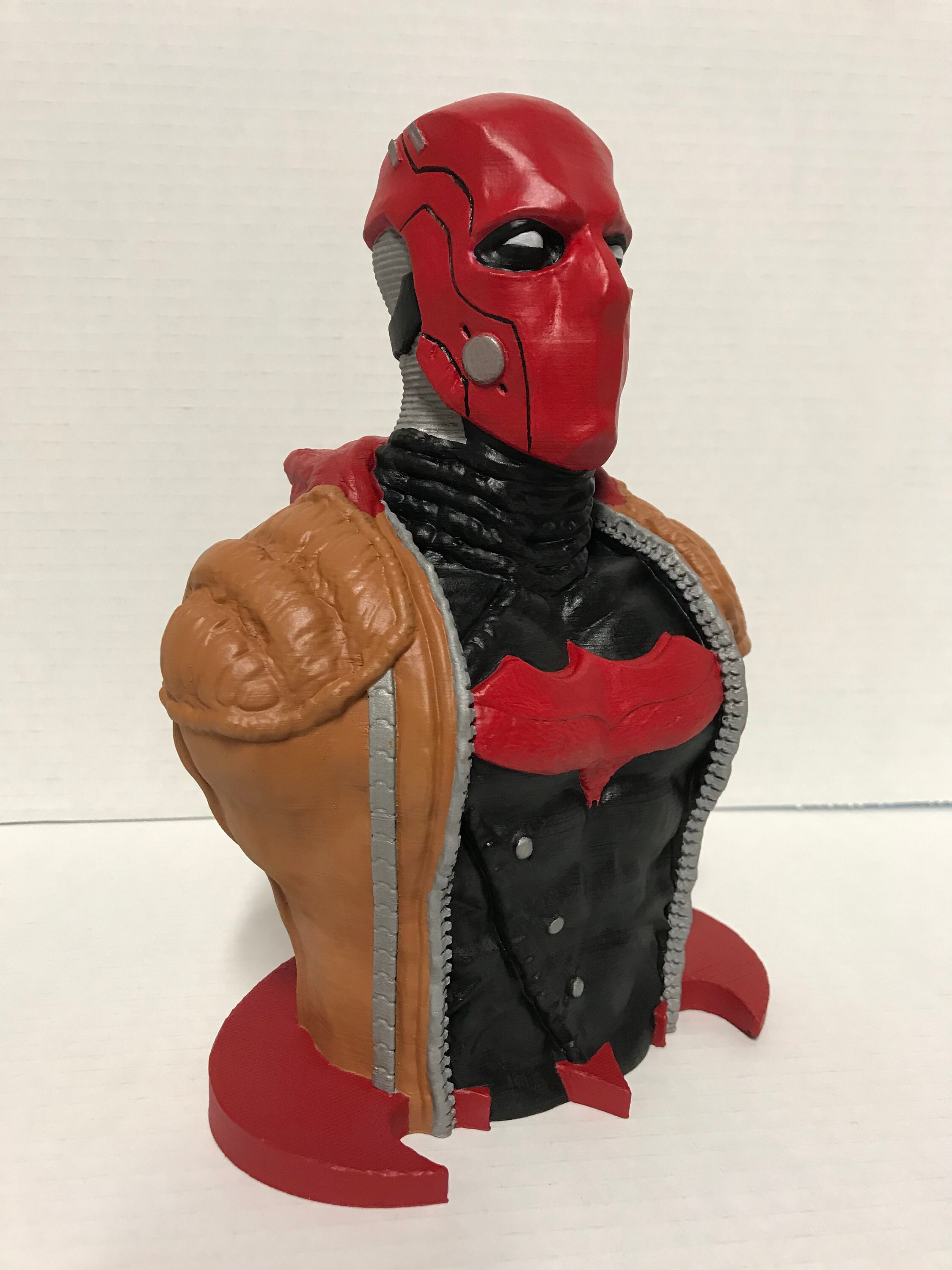 Red Hood Bust DC 9 Tall Hand Painted 3D Printed - Etsy