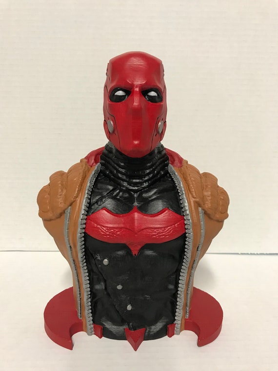 Red Hood Bust DC 9 Tall Hand Painted 3D Printed | Etsy