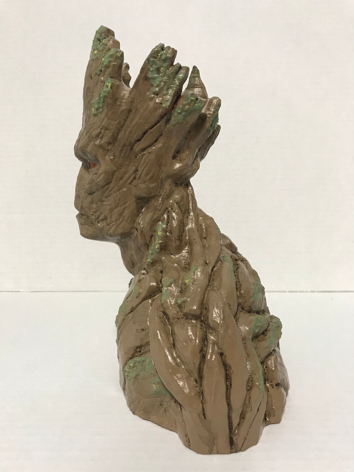 Groot Bust marvel 9 Tall Hand Painted 3D Printed - Etsy UK