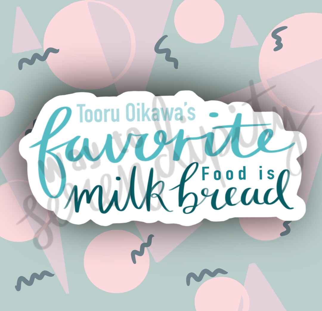 Tooru Oikawas Favorite Food is Milk Bread - Etsy