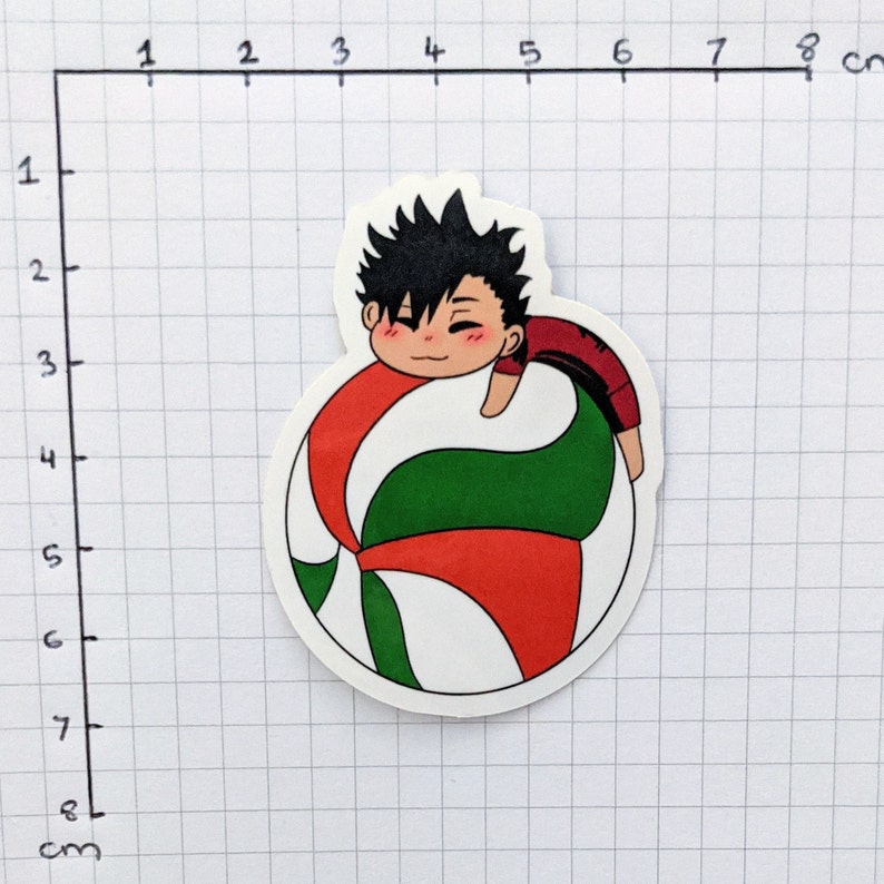 Chibi Kuroo on Volleyball Haikyuu Vinyl Sticker - Etsy