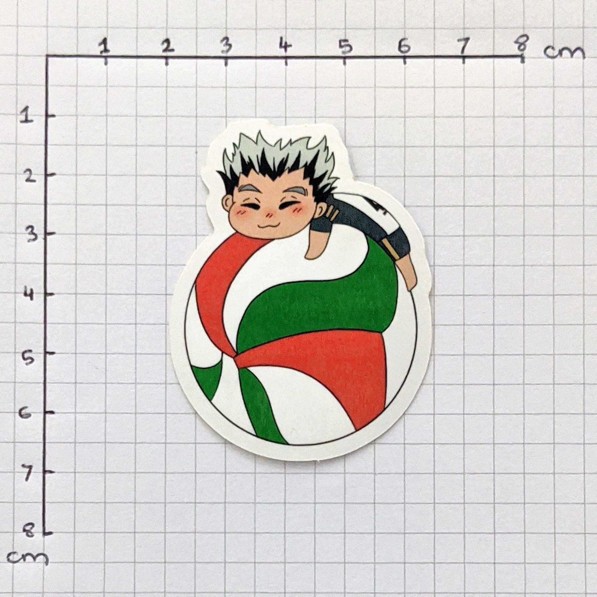 Chibi Bokuto on Volleyball Haikyuu Vinyl Sticker - Etsy UK