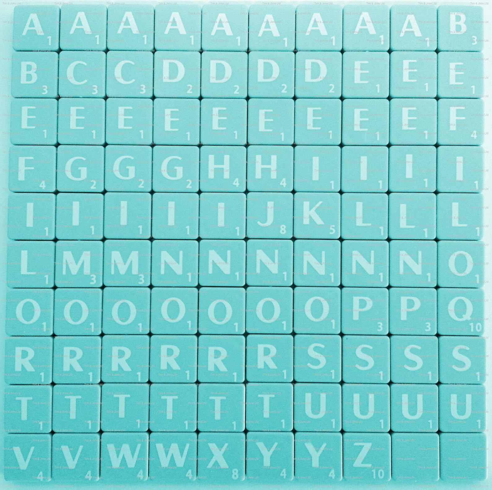 New Scrabble Tiles Letters and Numbers 100 Set of Game - Etsy UK