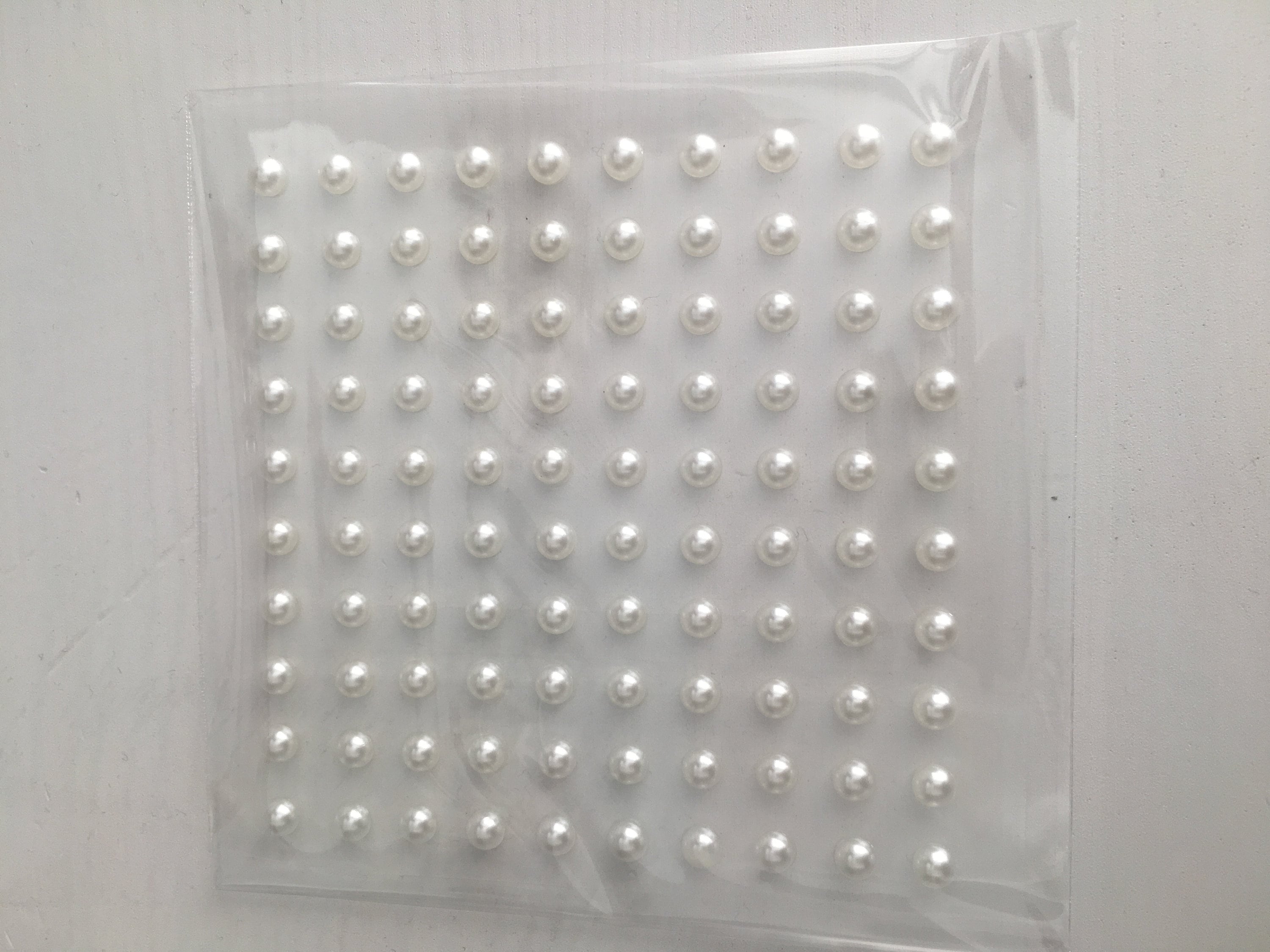Flatback Self Adhesive Stick on Pearls in Ivory UK Seller - Etsy