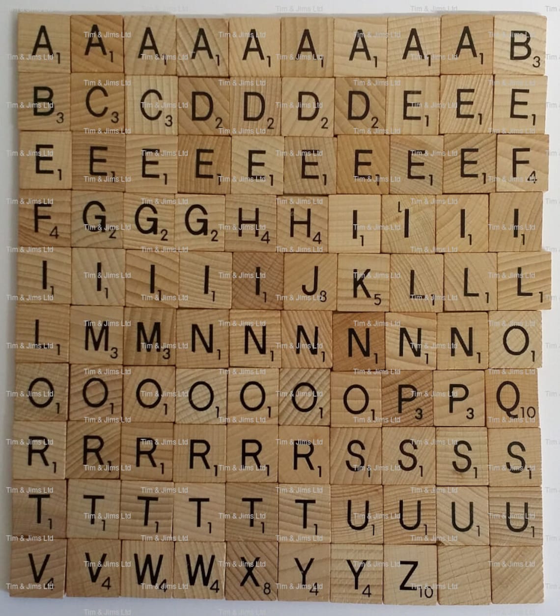 New Scrabble Tiles Letters and Numbers 100 Set of Game - Etsy UK