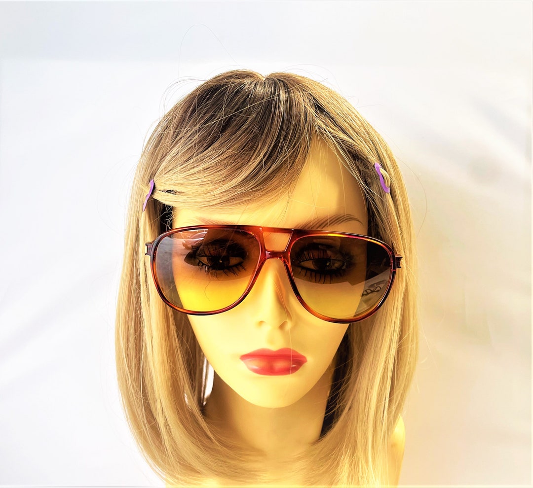 Vintage 70s Double Bridged Sunglasses Model: "grant" W/custom Made ...