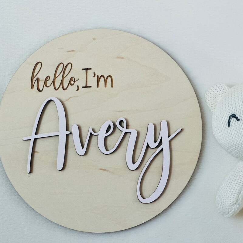 Baby Name Sign - Etsy