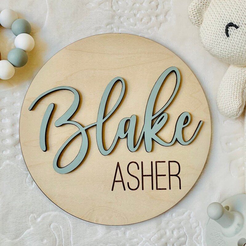 Baby Name Sign - Etsy