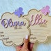 Butterfly Birth Announcement Sign, Baby Girl Announcement Sign for ...