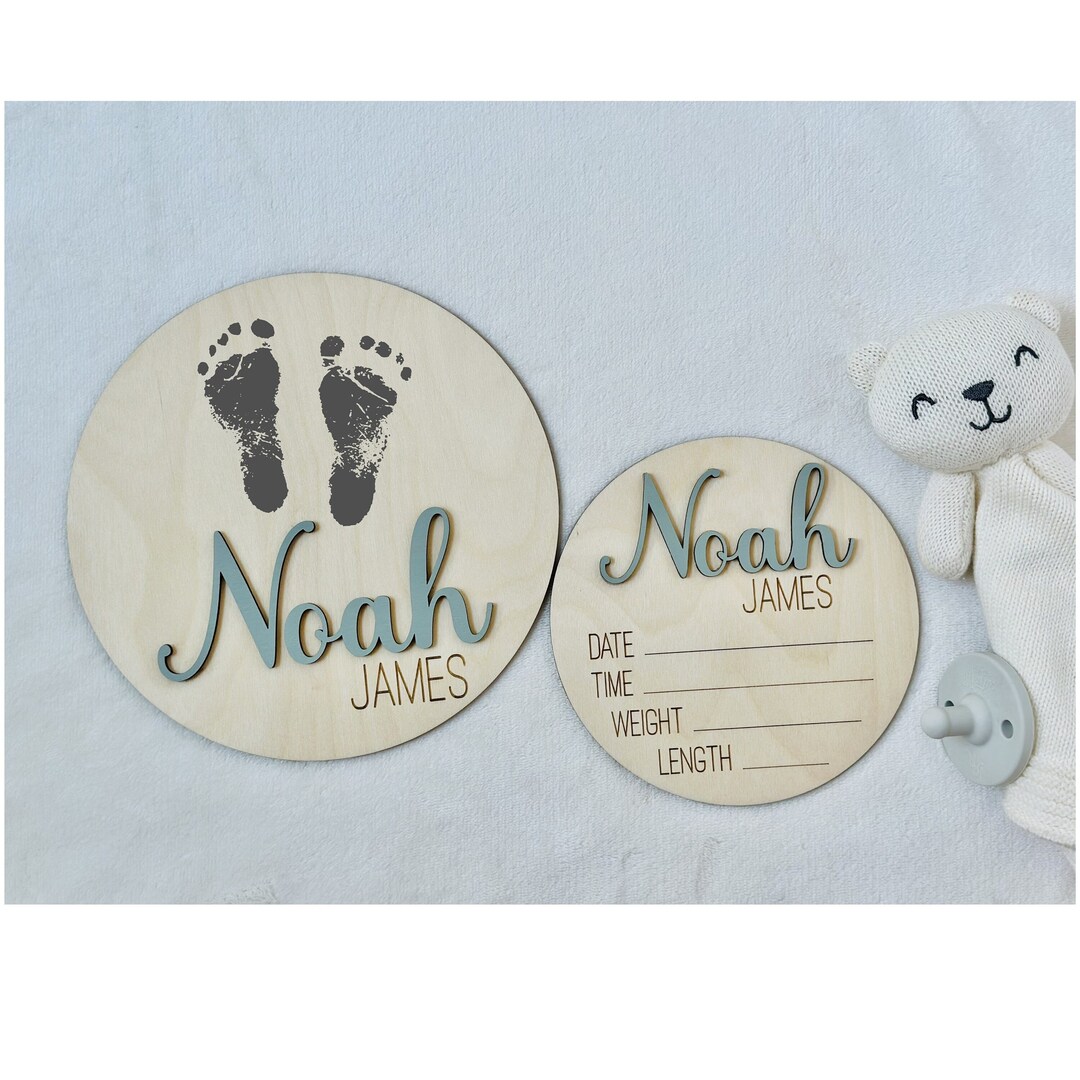 Newborn Name Sign for Hospital Welcome Baby Sign Name - Etsy