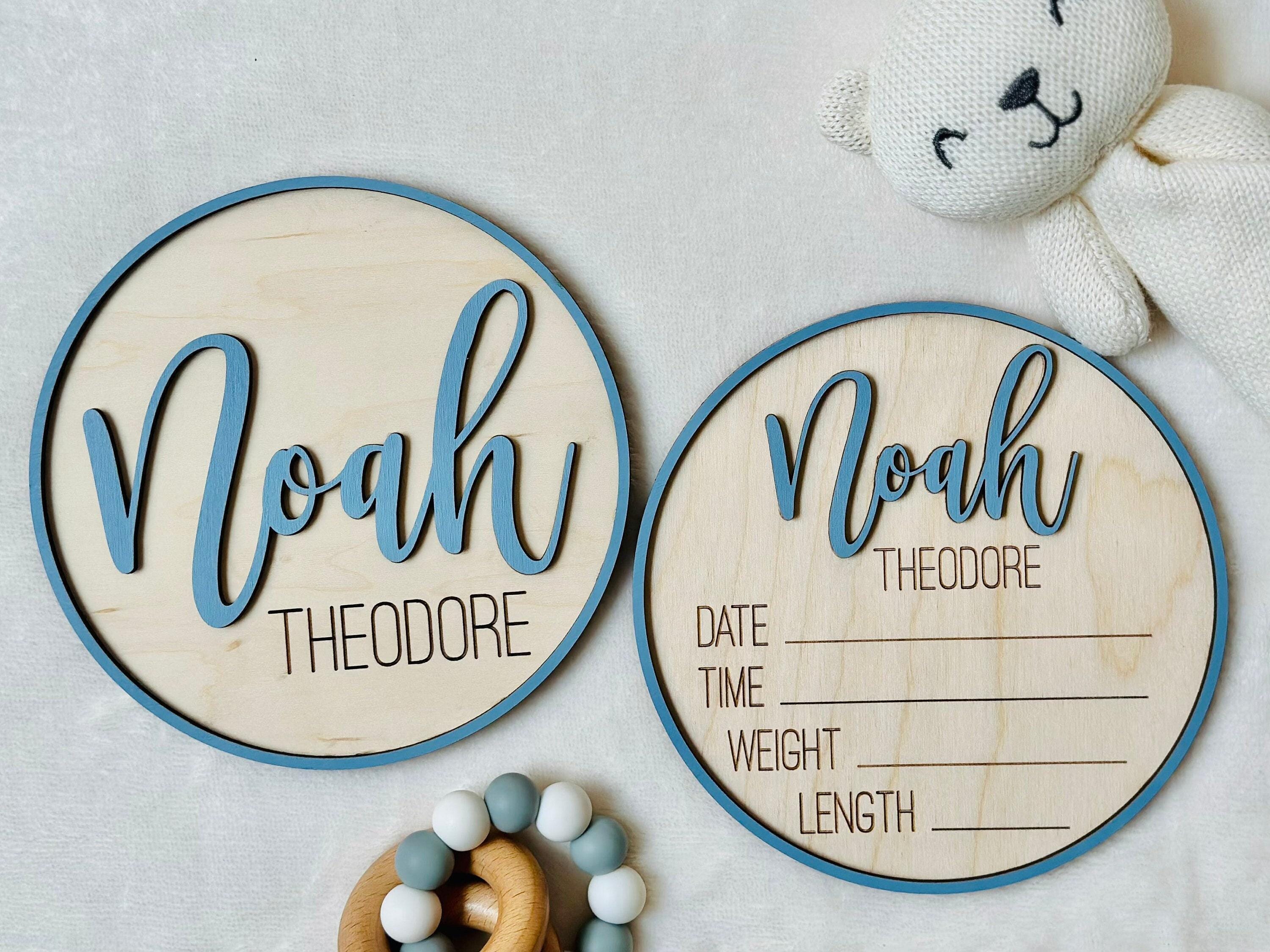 Personalized Baby Announcement Sign | Birth Stats Board | Newborn ...