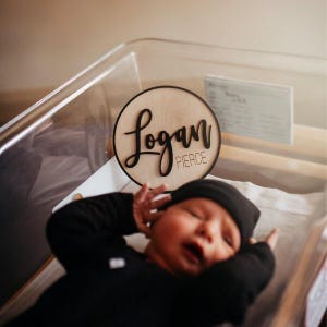 Personalized Baby Announcement Sign | Birth Stats Board | Newborn ...