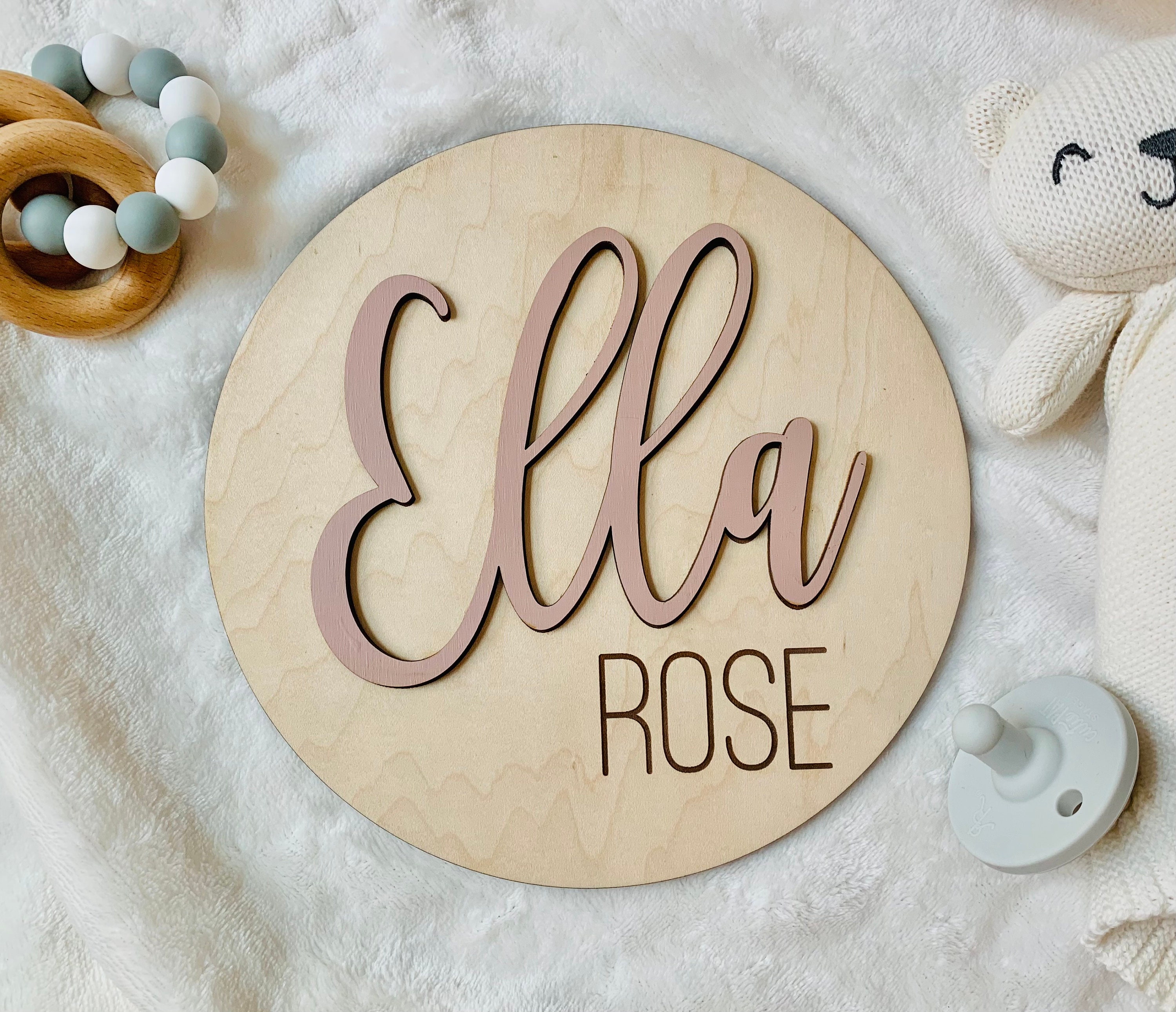 Baby Name Sign Newborn and Birth Announcement Sign Wood - Etsy