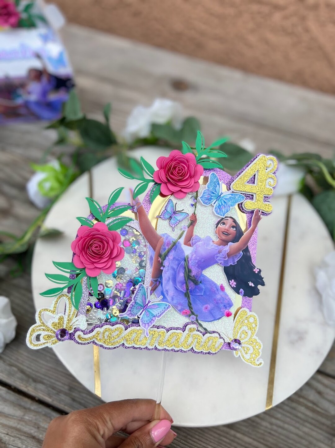 Encanto Cake Topper Isabella Cake Topper Encanto Inspired Cake Topper ...