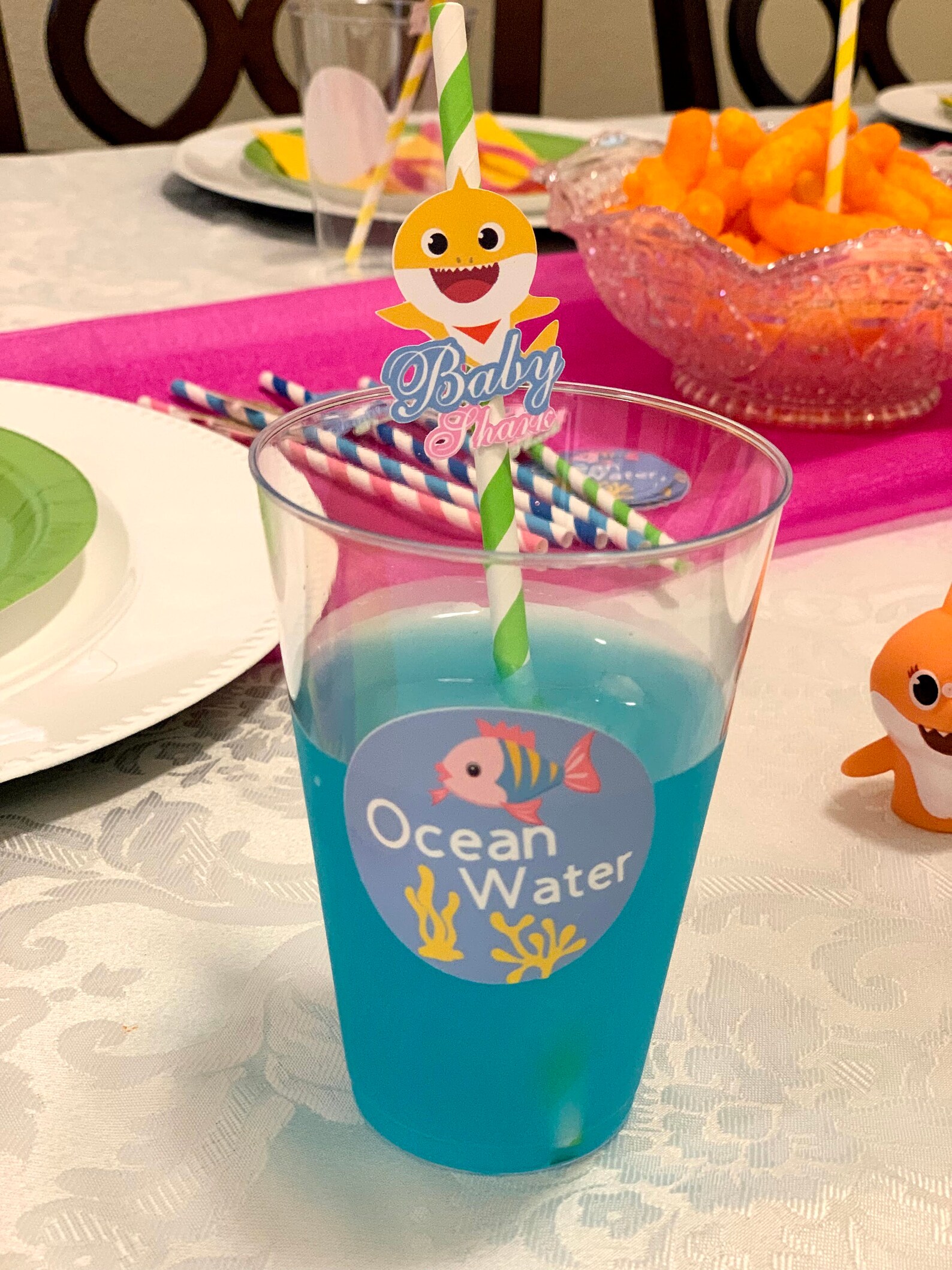 Baby Shark Party food labels and Drink stickers Shark Theme | Etsy