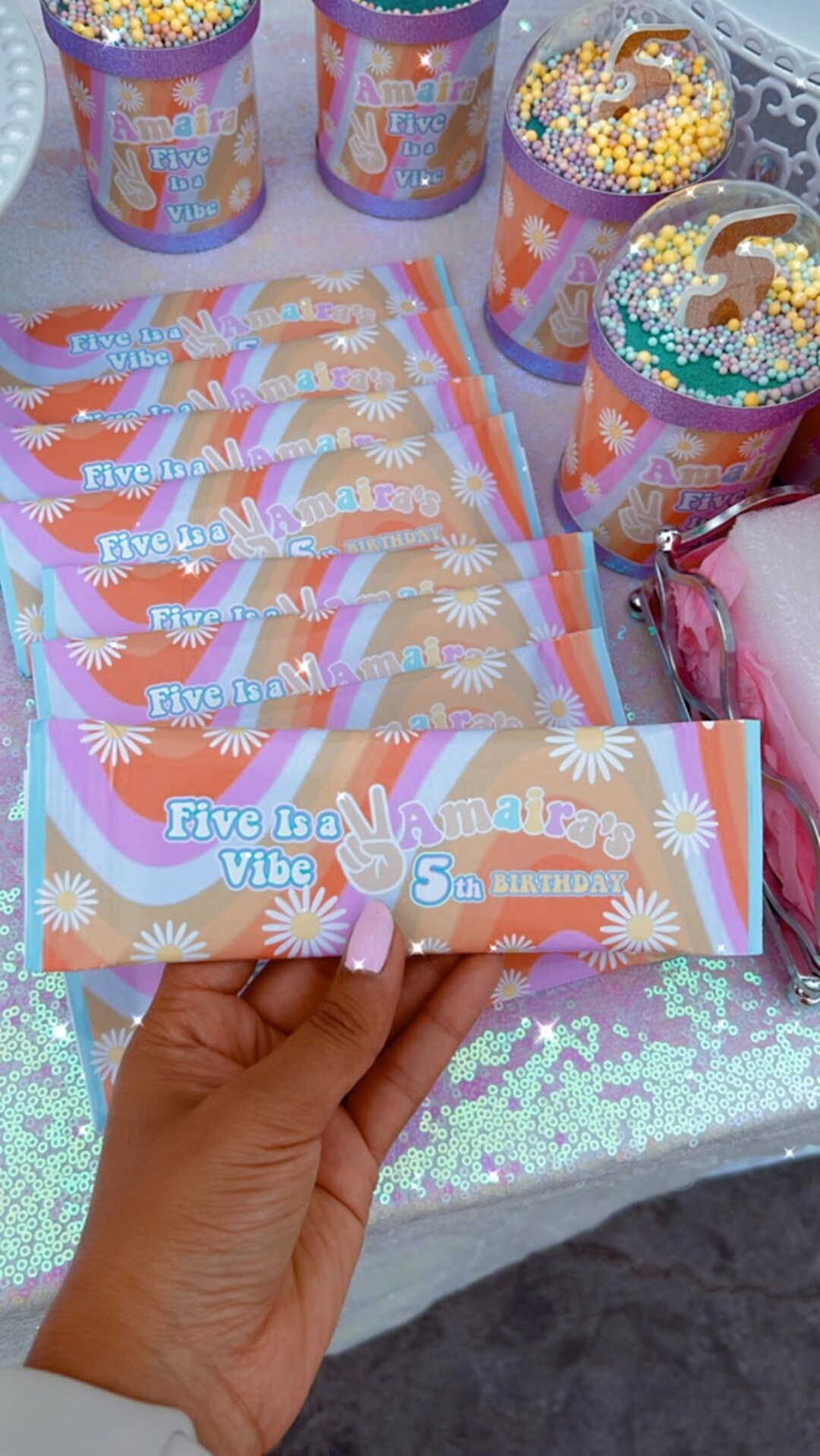 Groovy Theme Inspired Favors, Groovy Hershey's Bar, Groovy Favors ...