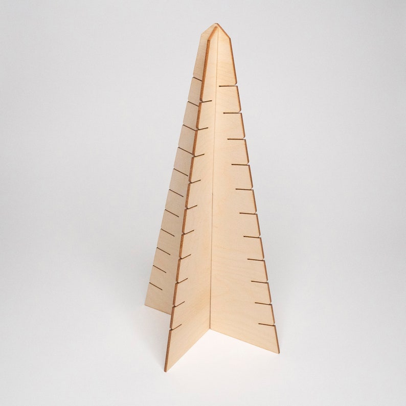 Wooden Tree Shaped Card Holder | Made of Birch Plywood for Holding and ...