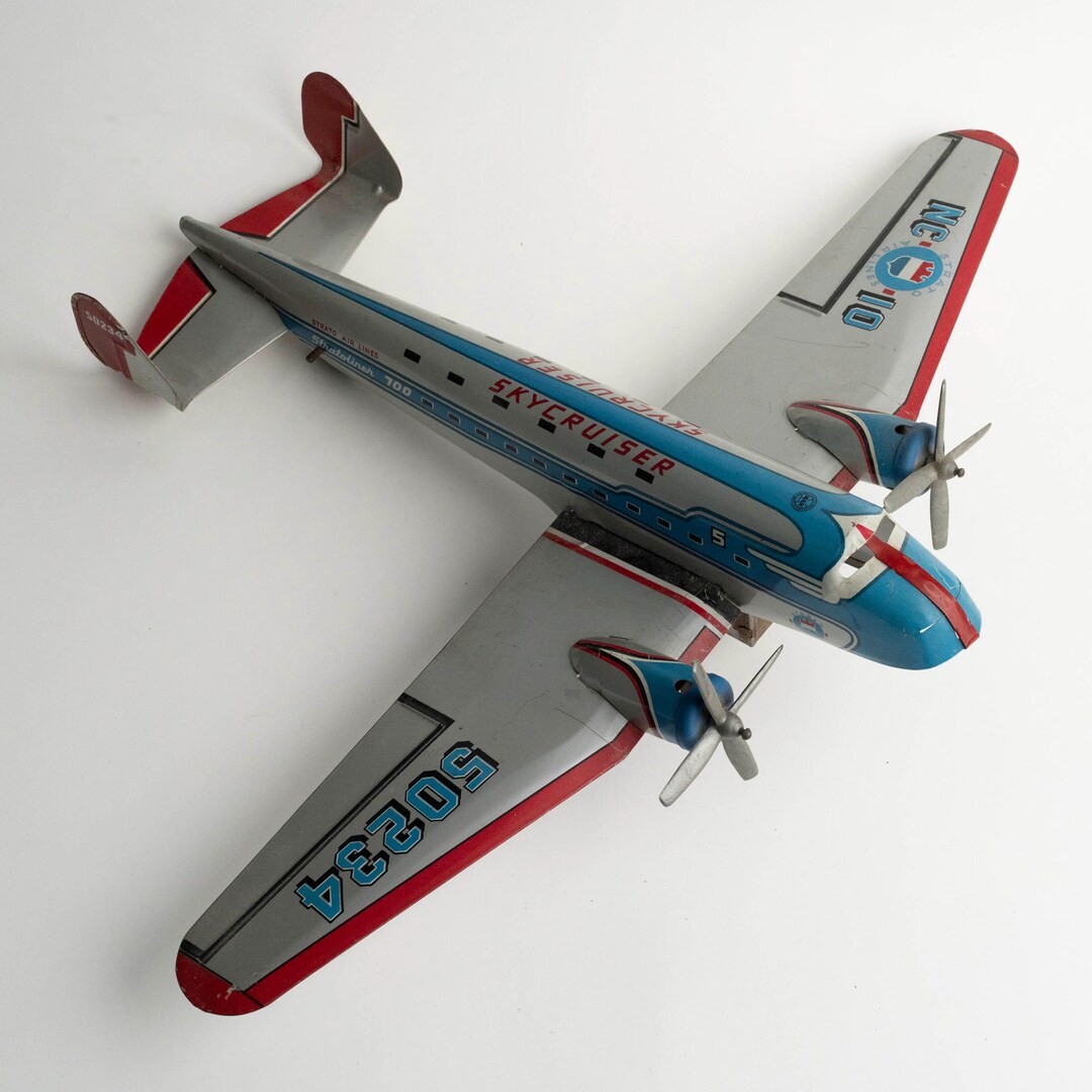 Vintage Marx Tin SKYCRUISER Airplane, Friction, Stratoliner 700 - Etsy