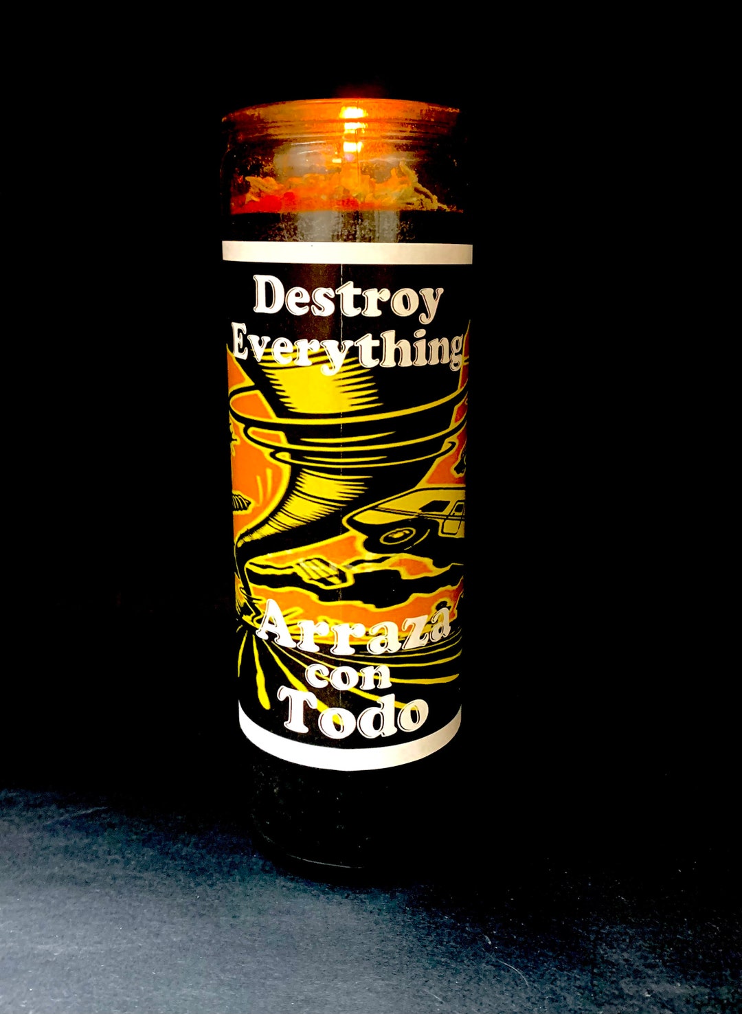 7 Day Dressed Spiritual Candle Destroy Everything / Arraza Con Todo - Etsy